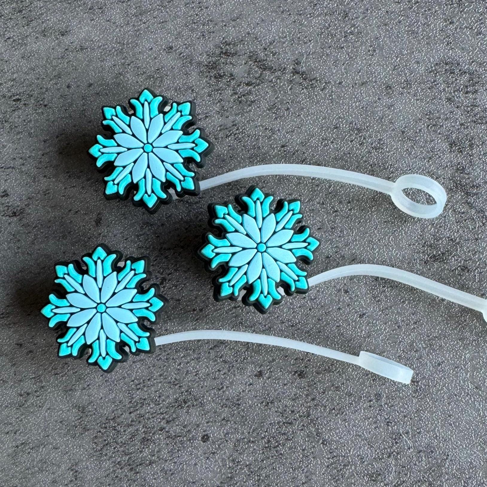 Frozen Snowflake 10mm Straw Topper – Belle and Sage Co.